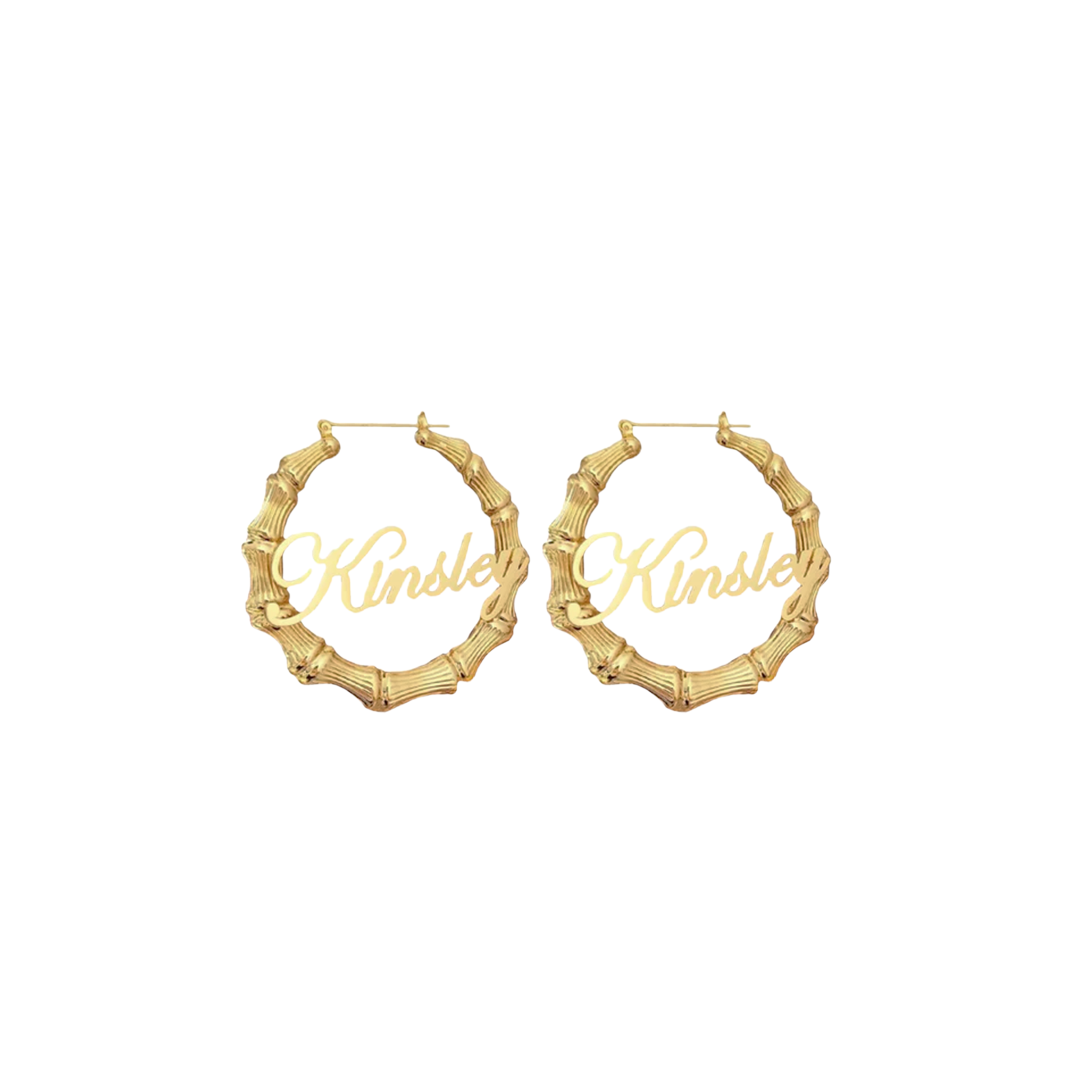 Custom Bamboo Hoops – VibeSzn