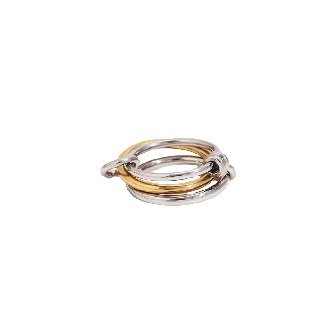 Mixed Metal Link Ring – VibeSzn
