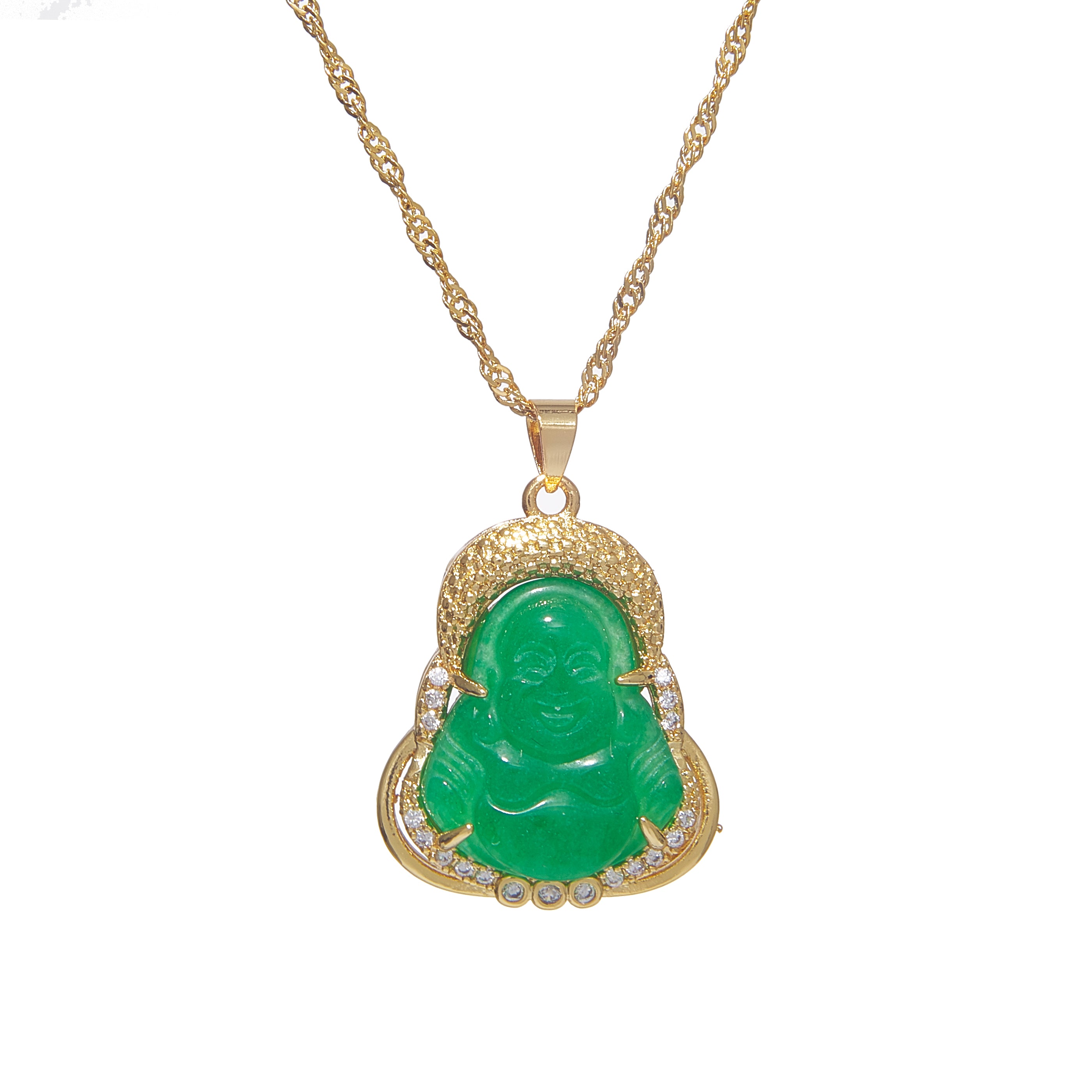 Jade Buddha Pendant Necklace – VibeSzn