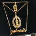 Gabrielle Script, Initial & Jesus Piece in 3 Colors | VibeSzn